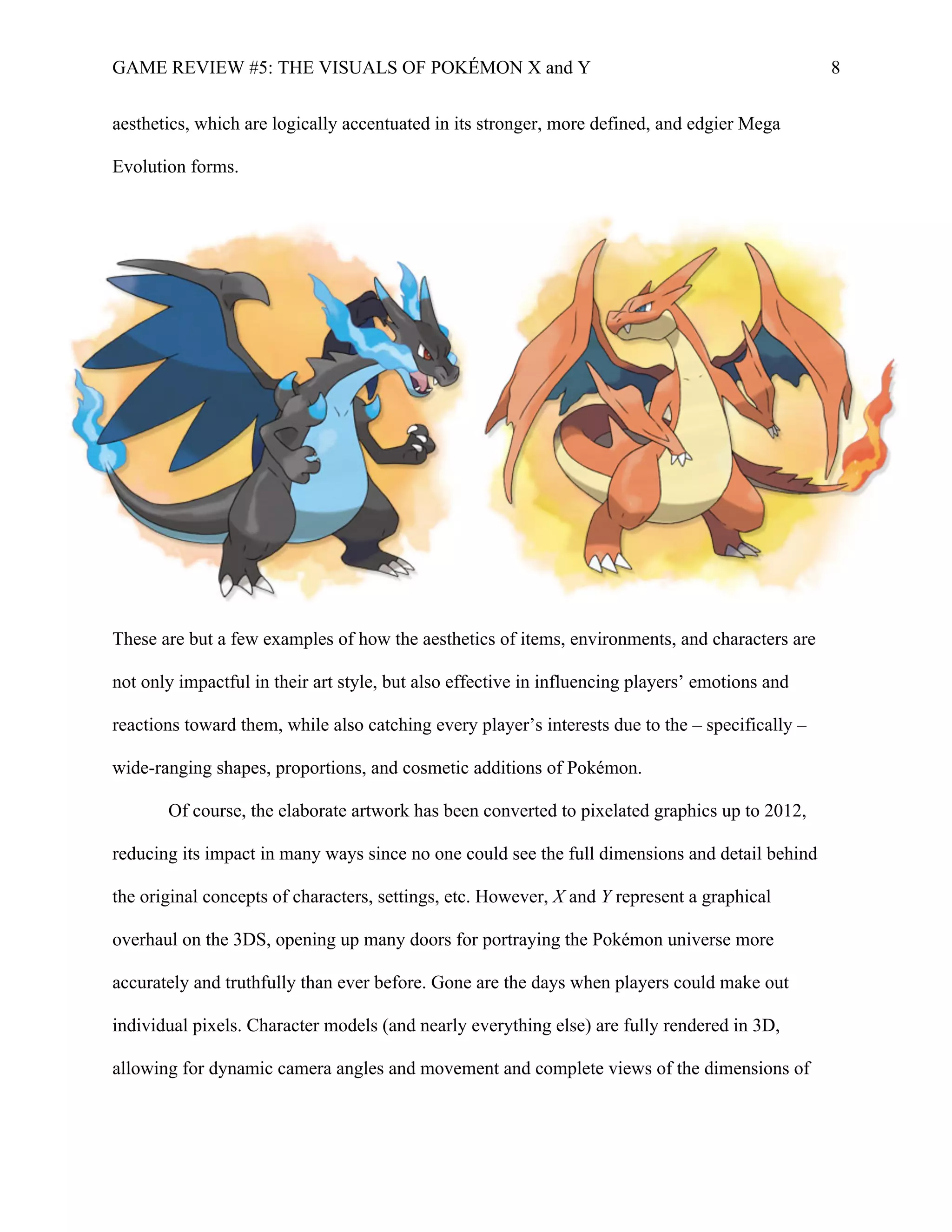 Game Review #5 - The Visuals of Pokémon X and Y | PDF