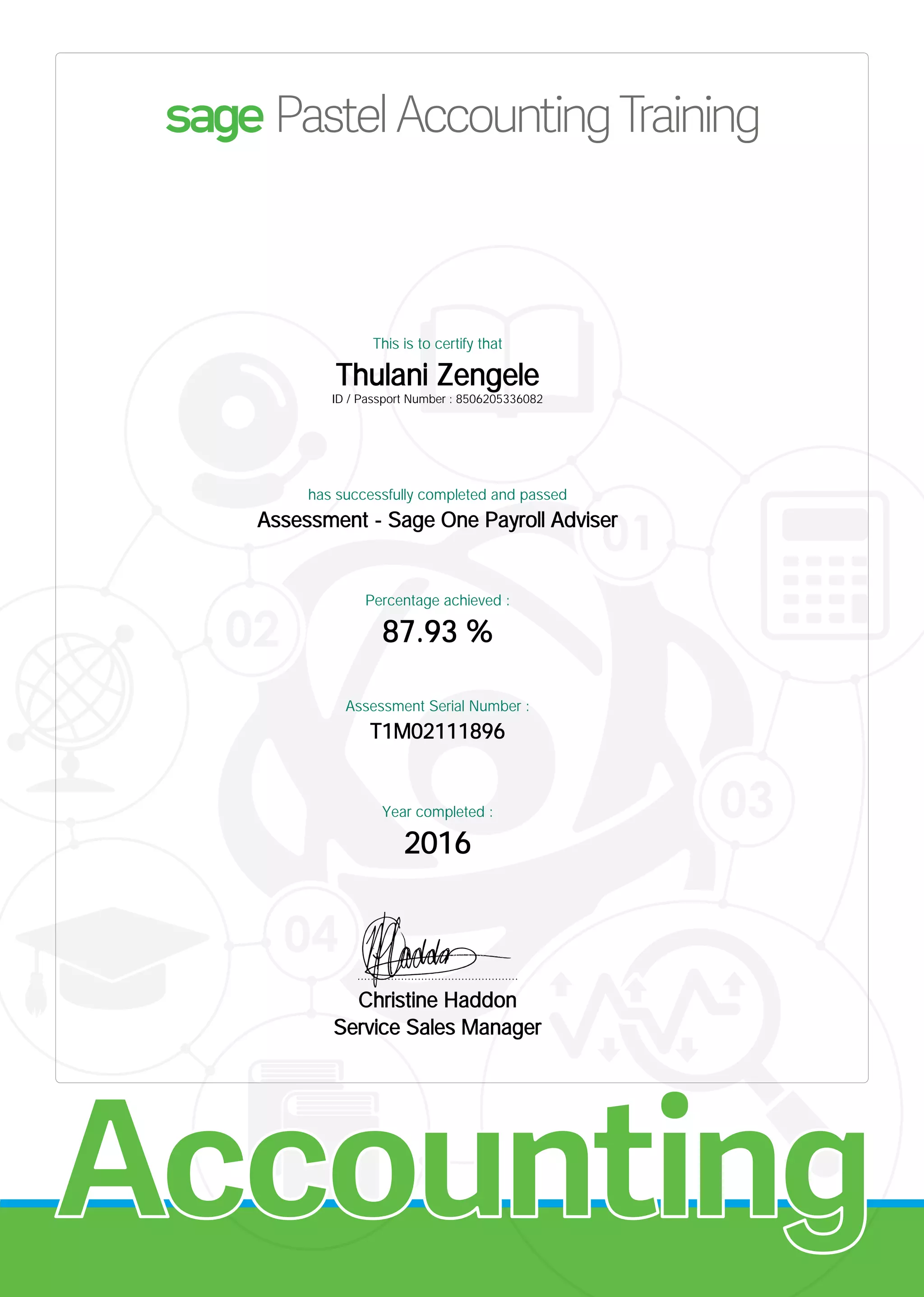 Sage certificate | PDF