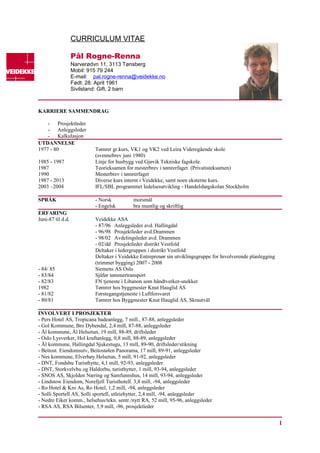 CV Pål Rogne-Renna 2 | DOC