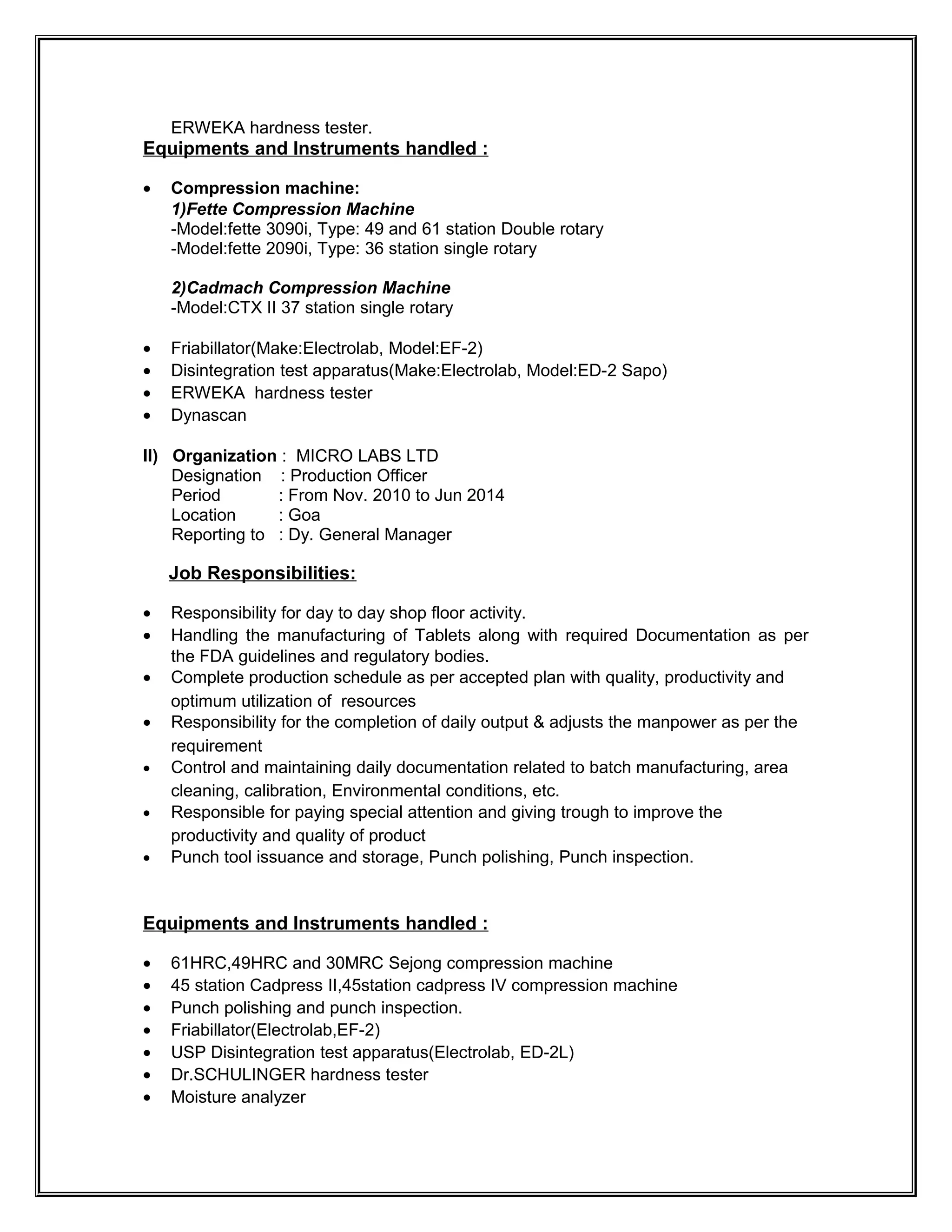 Shantanu Dongre Resume | DOC