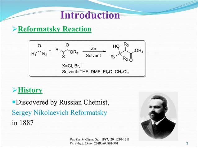 Reformatsky Reaction& Recent Advancements | PPTX | Chemistry | Science
