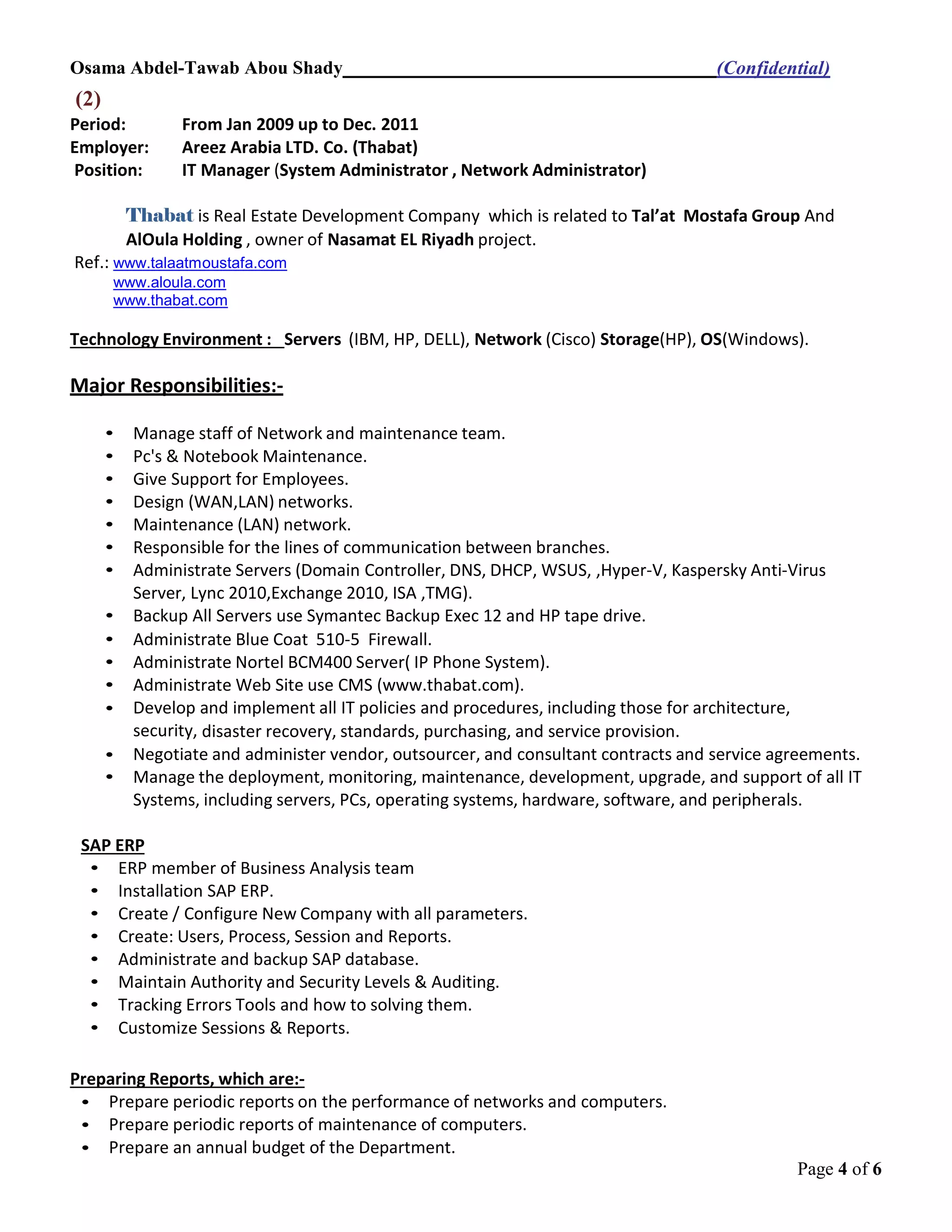 Osama Abou Shady CV | PDF