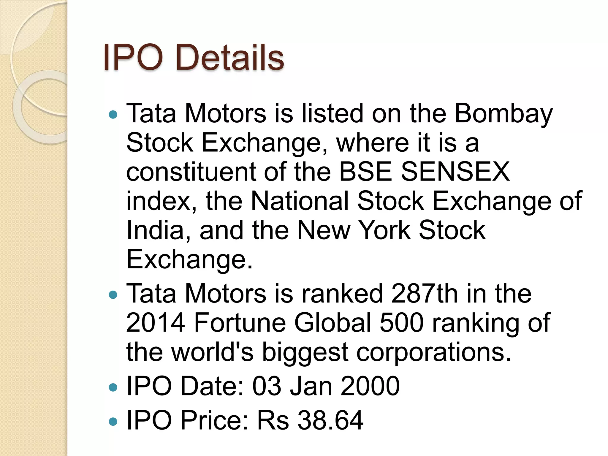 Tata Motors – IPO | PPTX