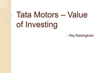 Tata Motors – IPO | PPTX