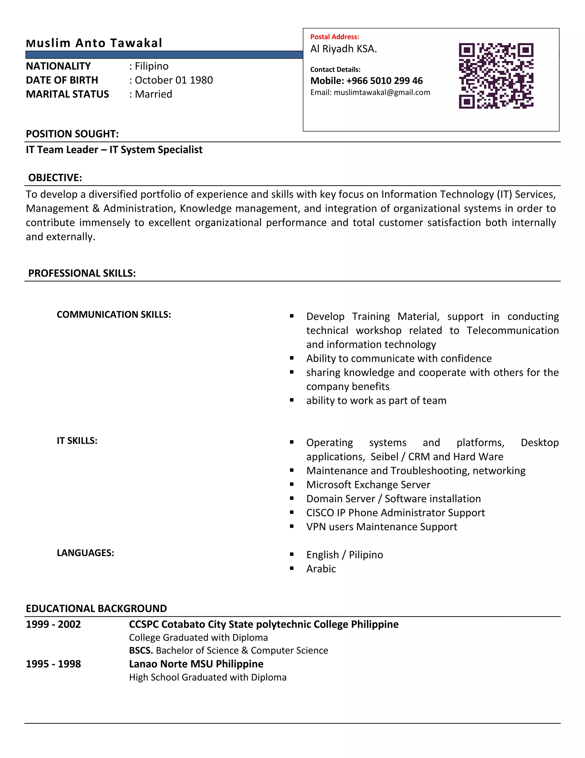 Muslim Anto Tawakal | PDF