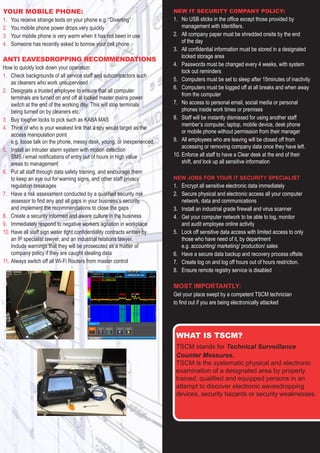 The Bug Sweepers TSCM Guide | PDF