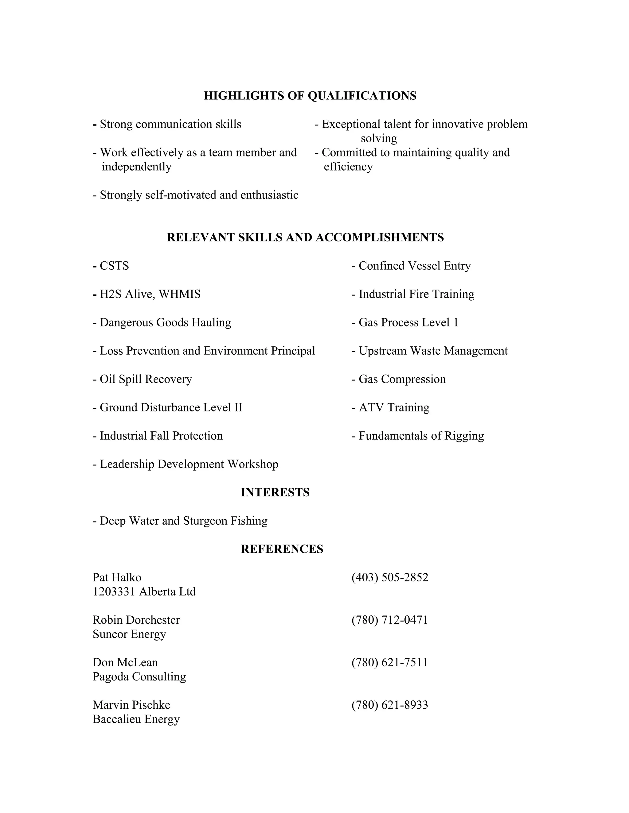 Ricks Resume new | DOC