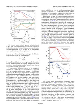 Examination of methods to determine free-ion diffusivity and number density from analysis of ...