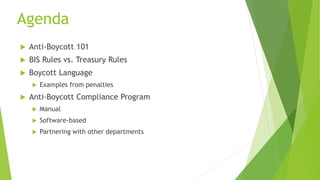 Lila Rose - Dealing with Anti-Boycott in the Real World | PPTX