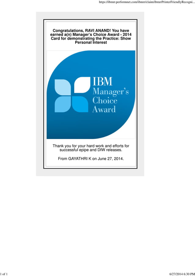 Manager Choice Award | PDF