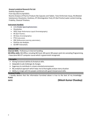 New Nitesh resume | PDF