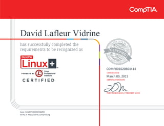 CompTIA Linux+ (Powered by LPI) certificate | PPT