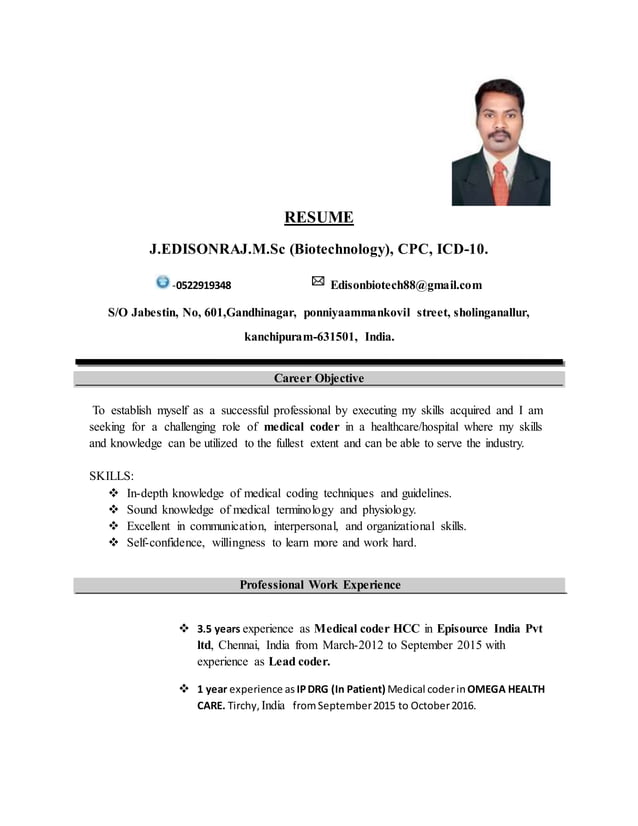 Edisonraj-Resume | PDF