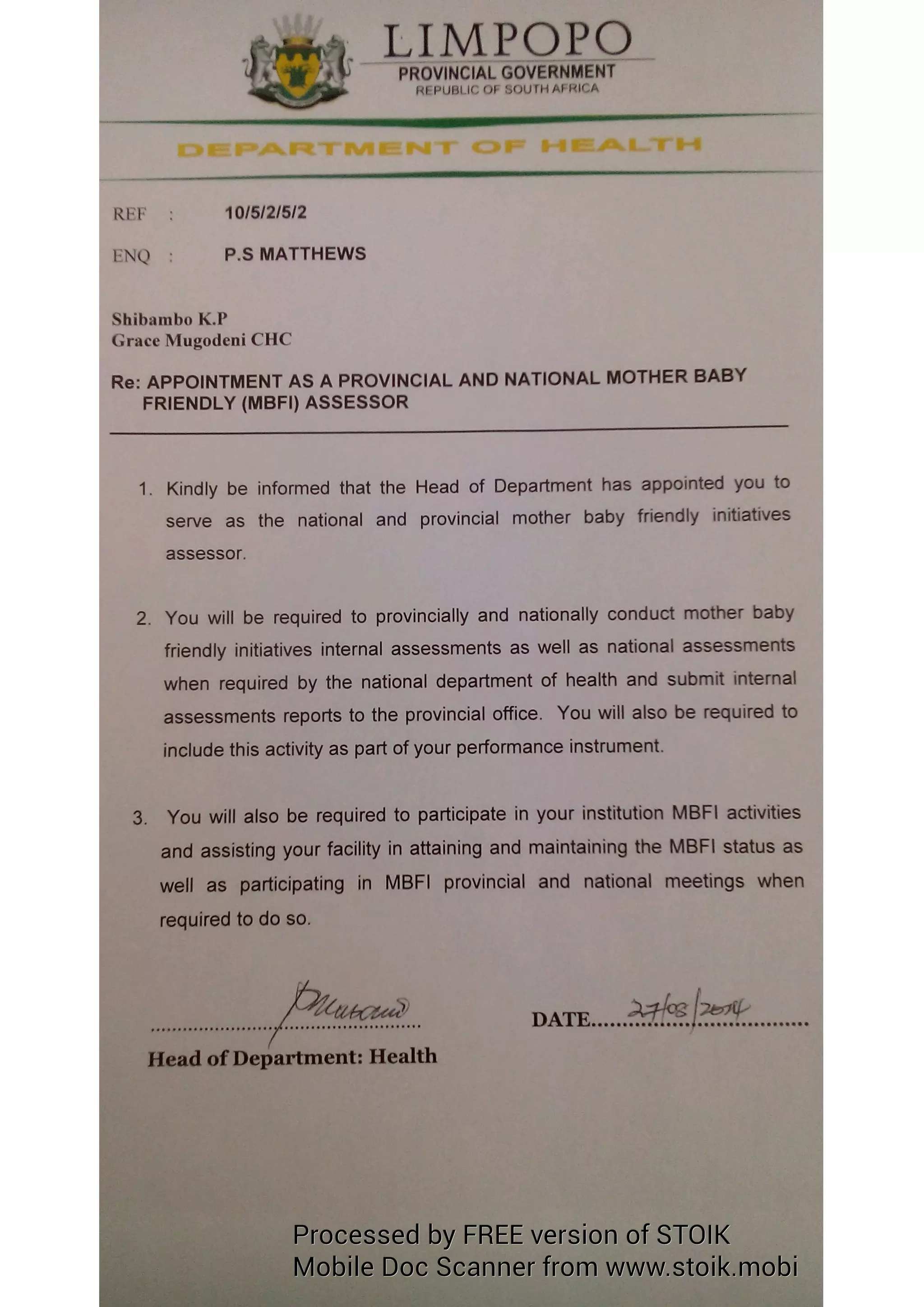 MBFI certificate | PDF