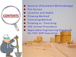 Buried Instln Pract for FOC Technical Presentation | PDF