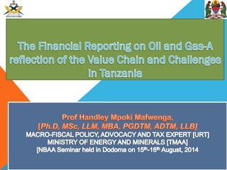 NBAA-The Financial Reporting on Oil and Gas-A reflection.pptx NBAA ...