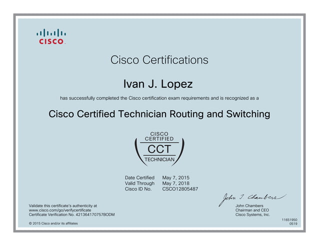 CiscoRou&Switch_certificate | PDF