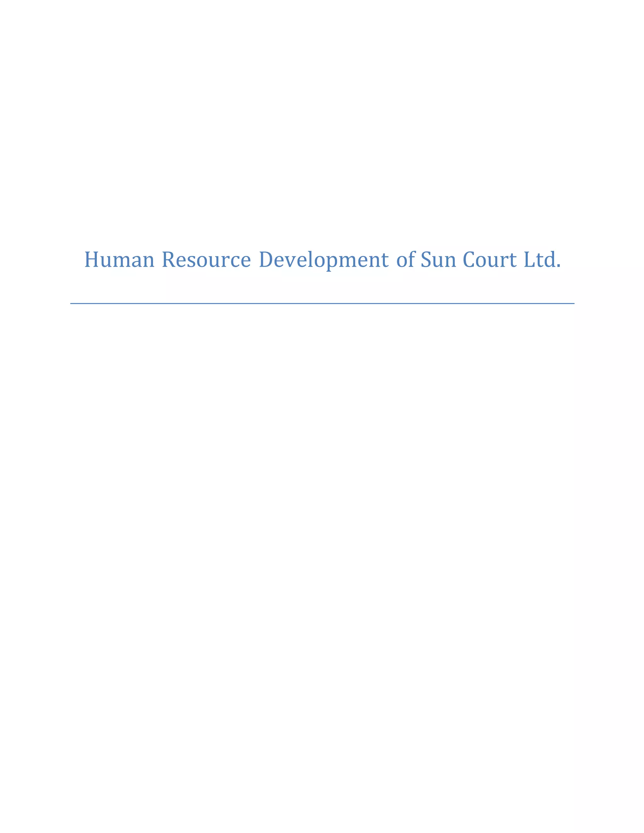 Human Resource Development | PDF