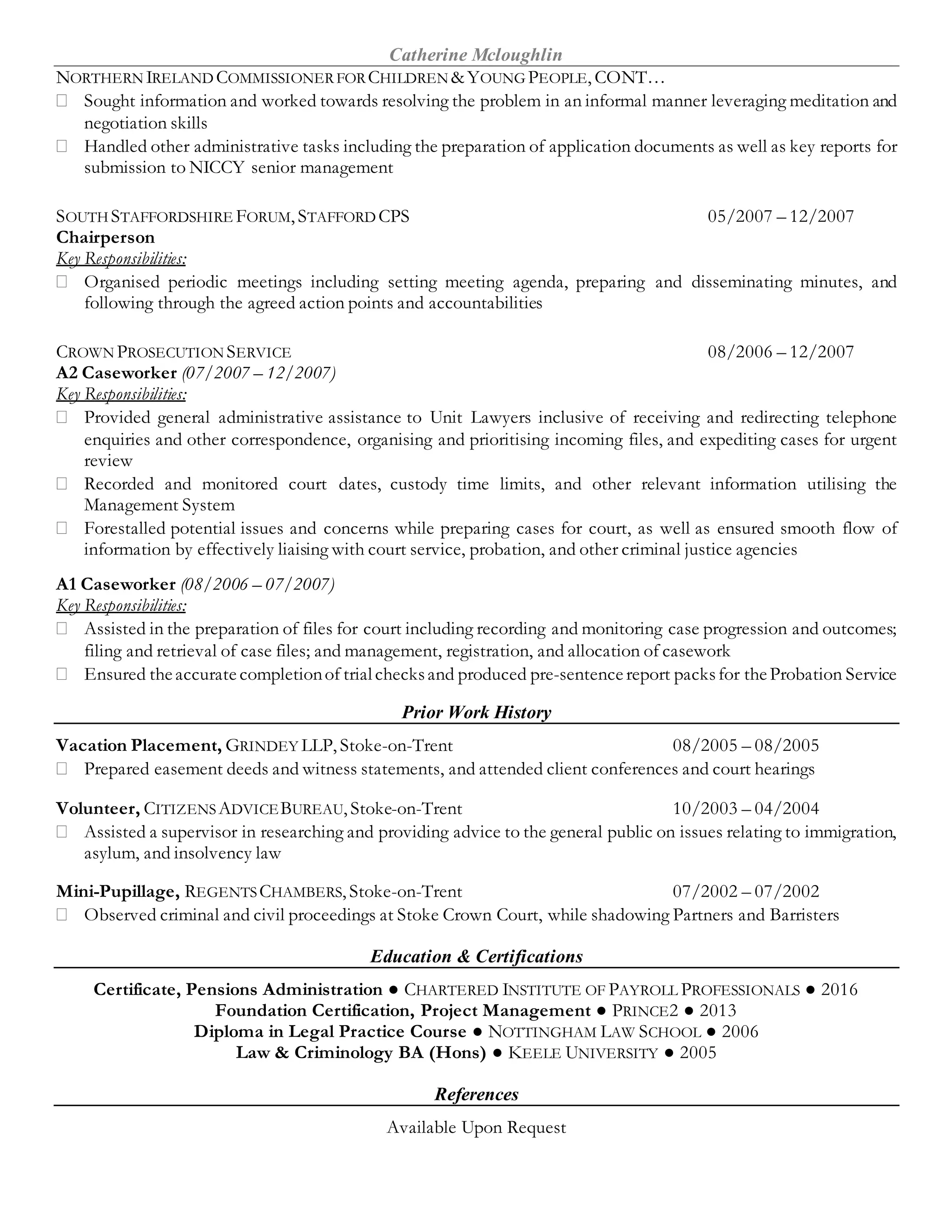 MCLOUGHLIN Catherine - CV | DOCX