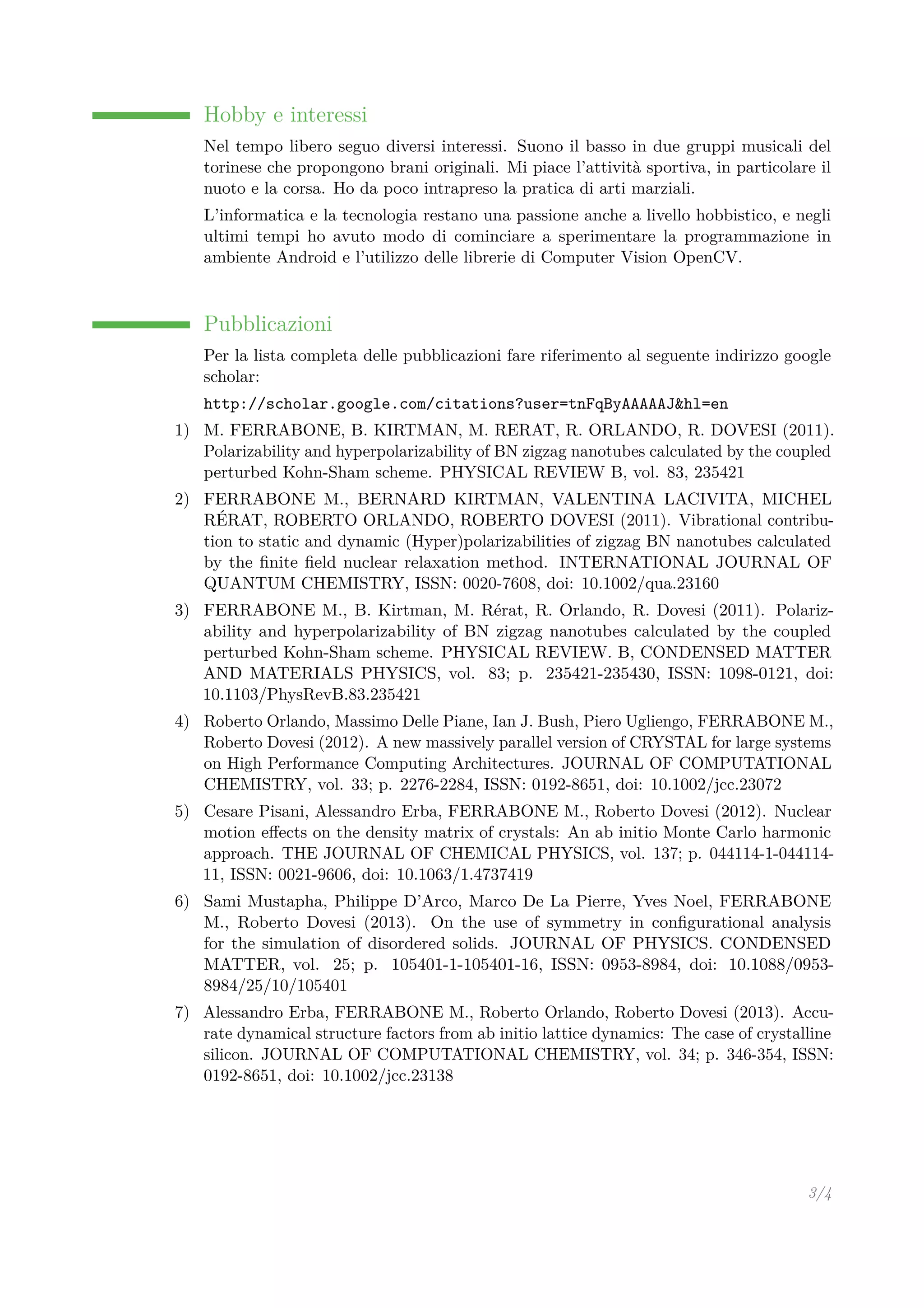 curriculum-ferrabone-ita-20160919 | PDF