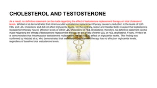 Testosterone Cardiovascular Health | PPTX