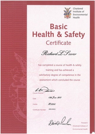 CIEH Health & Safety | PDF