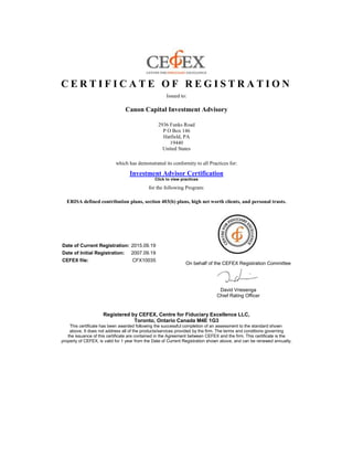 CERTIFICATE OF REGISTRATION 2015 | PDF