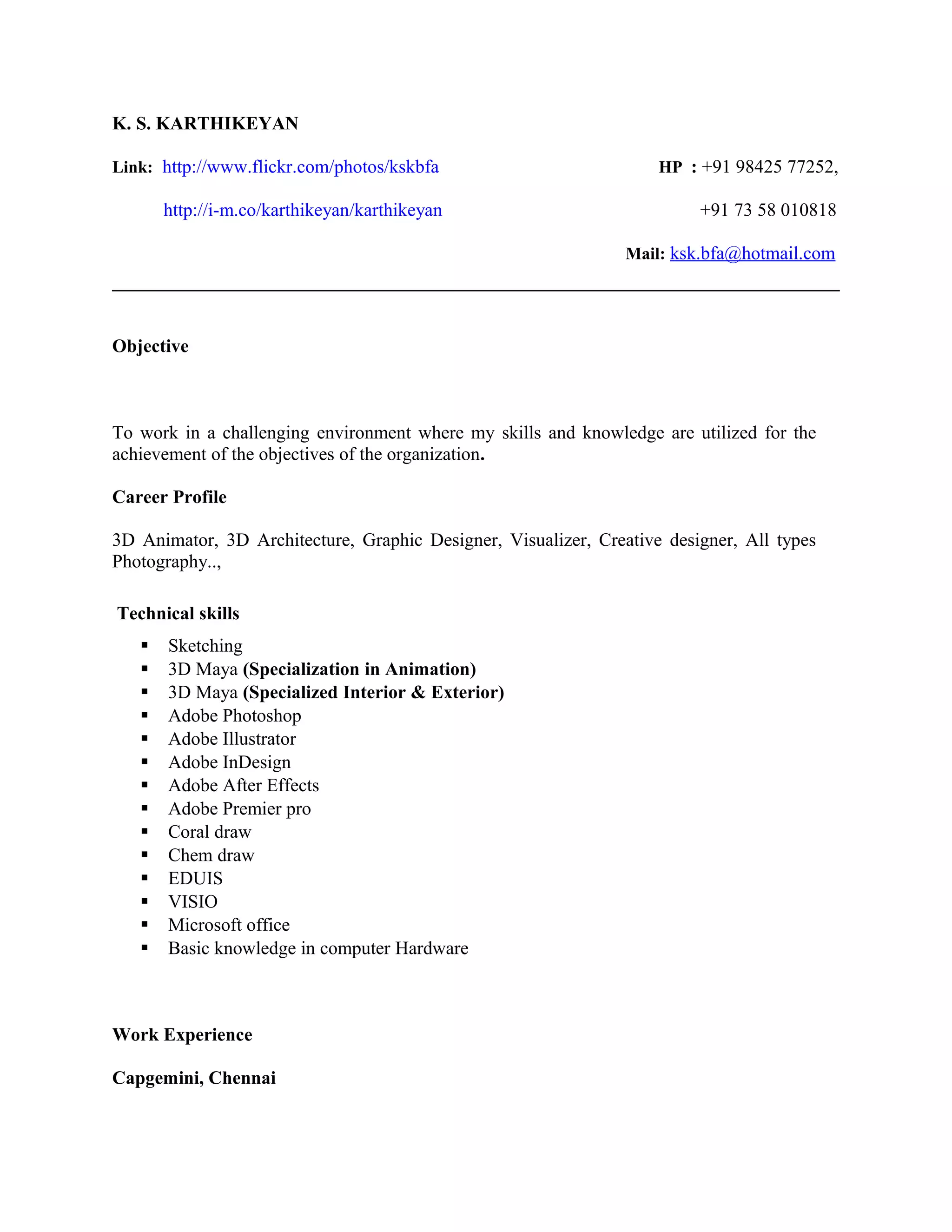 karthik CV | PDF