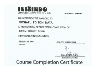 Certificate SA | PDF