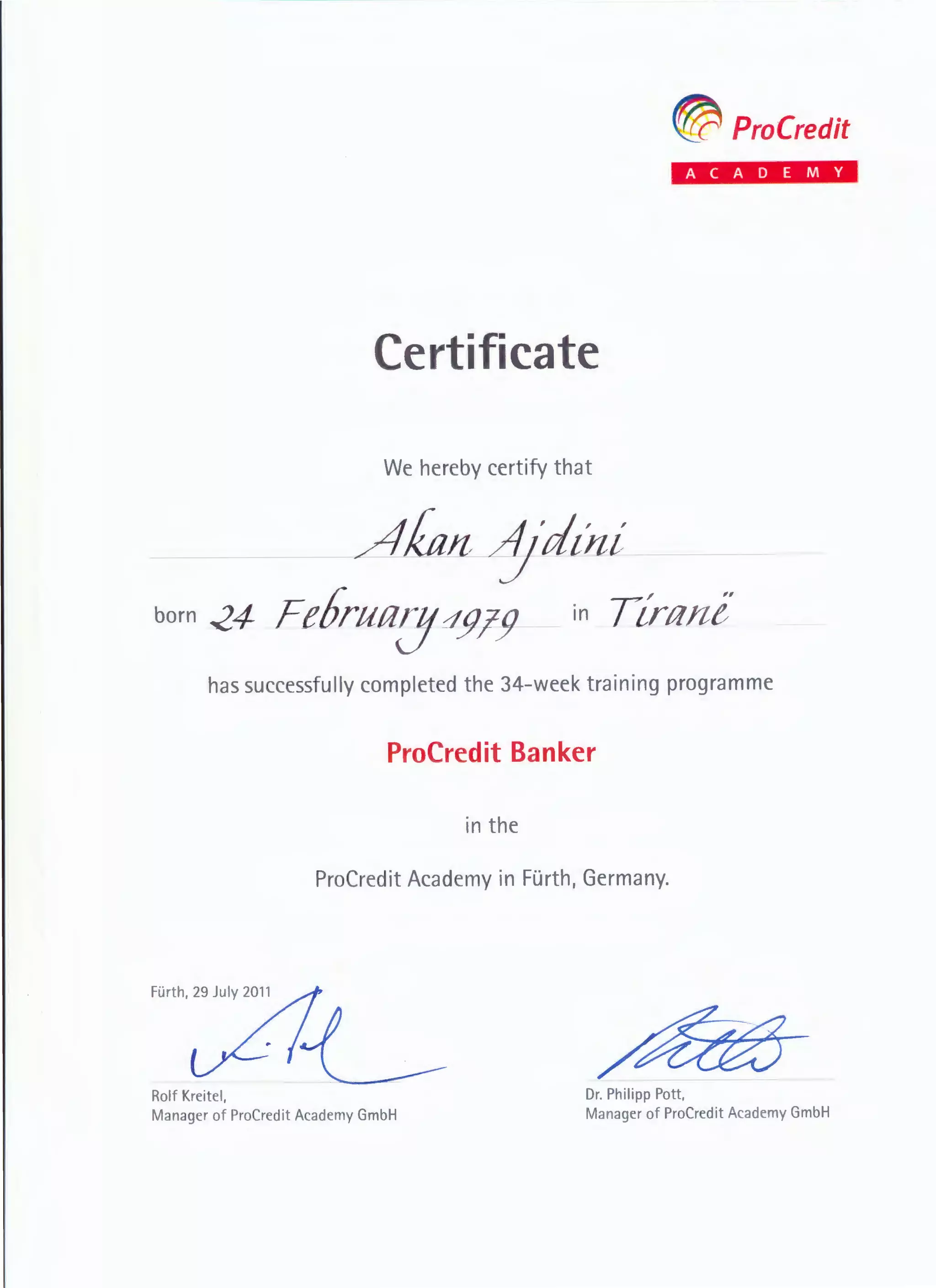 Certificate Academy | PDF