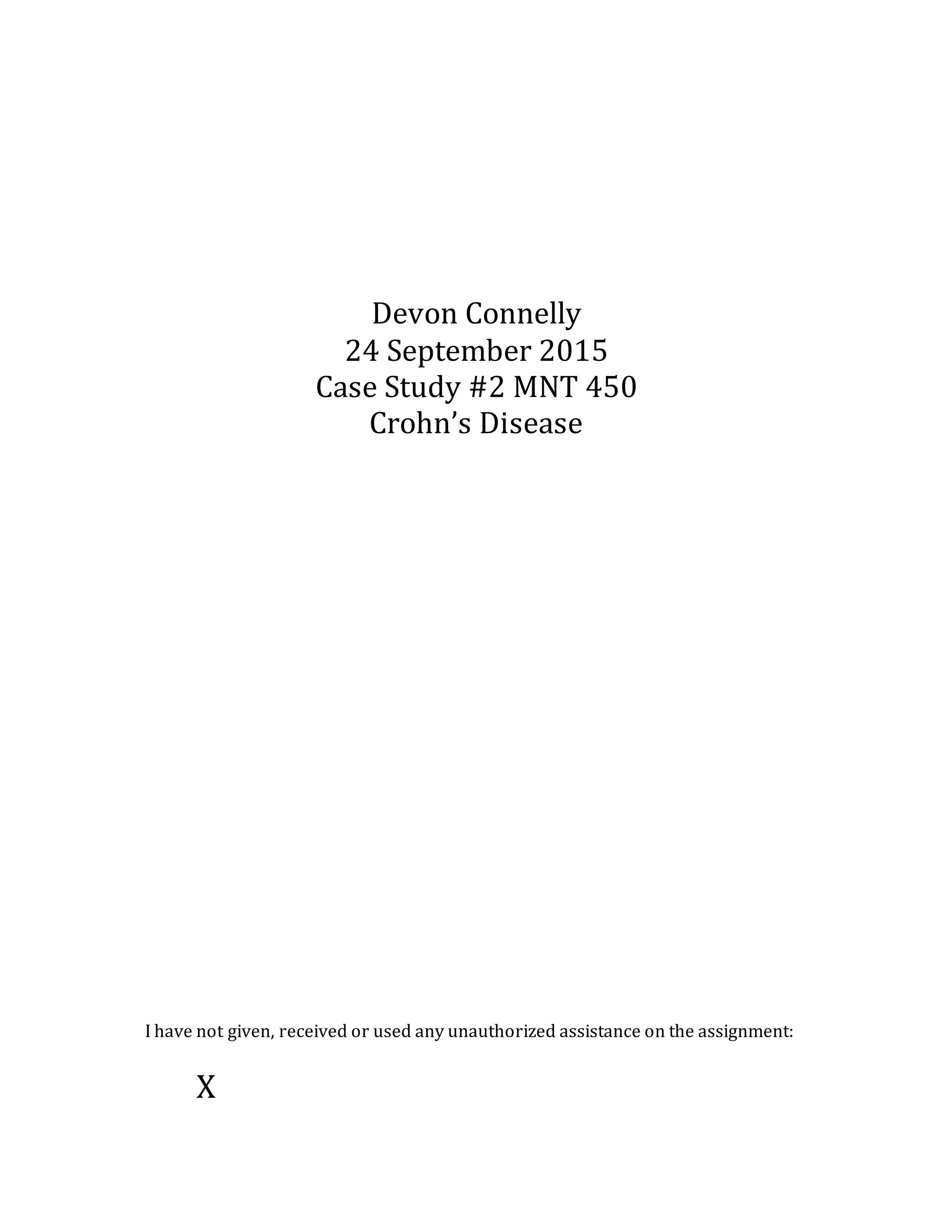 Crohns Case Study (2)-2 | DOCX