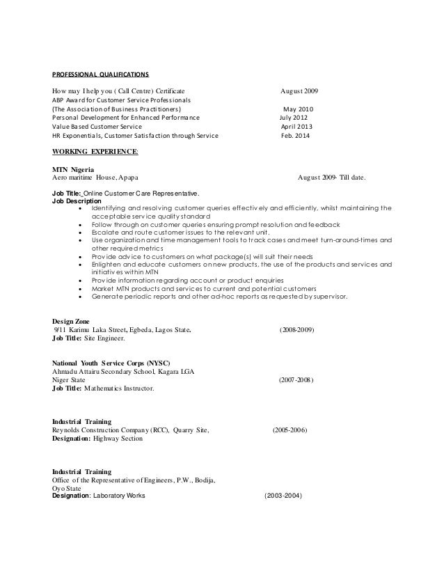 ADEOLA RESUME