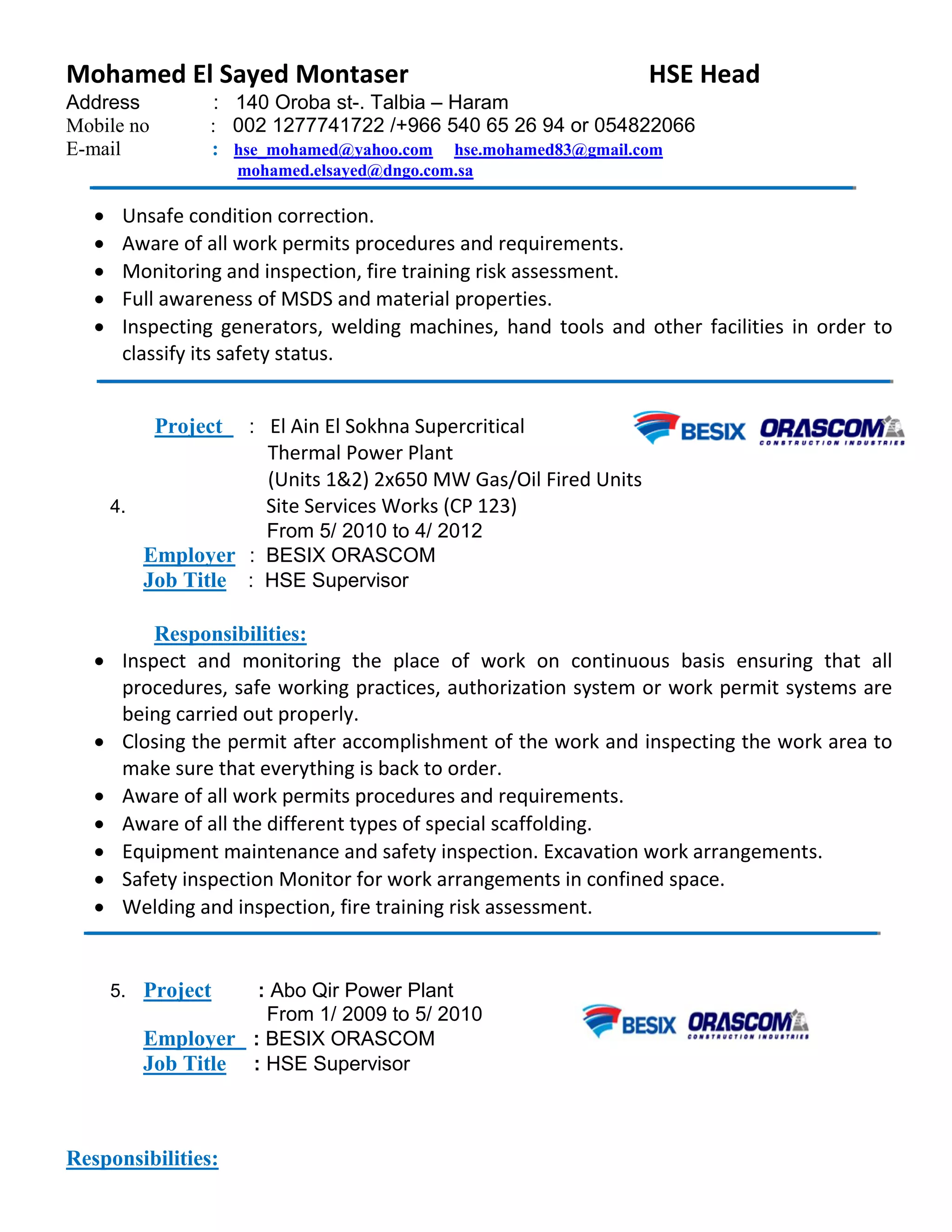 mohamed elsayed CV | PDF