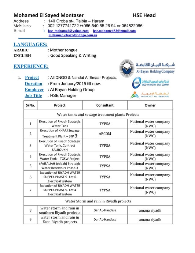 mohamed elsayed CV | PDF