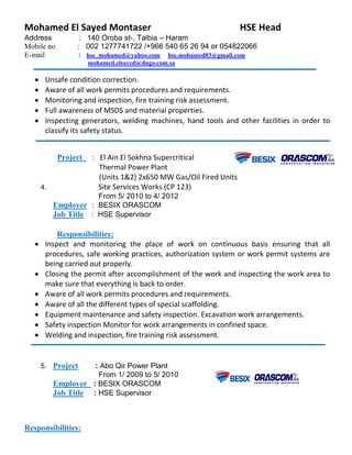 mohamed elsayed CV | PDF