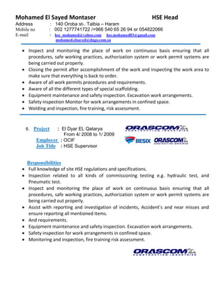 mohamed elsayed CV | PDF