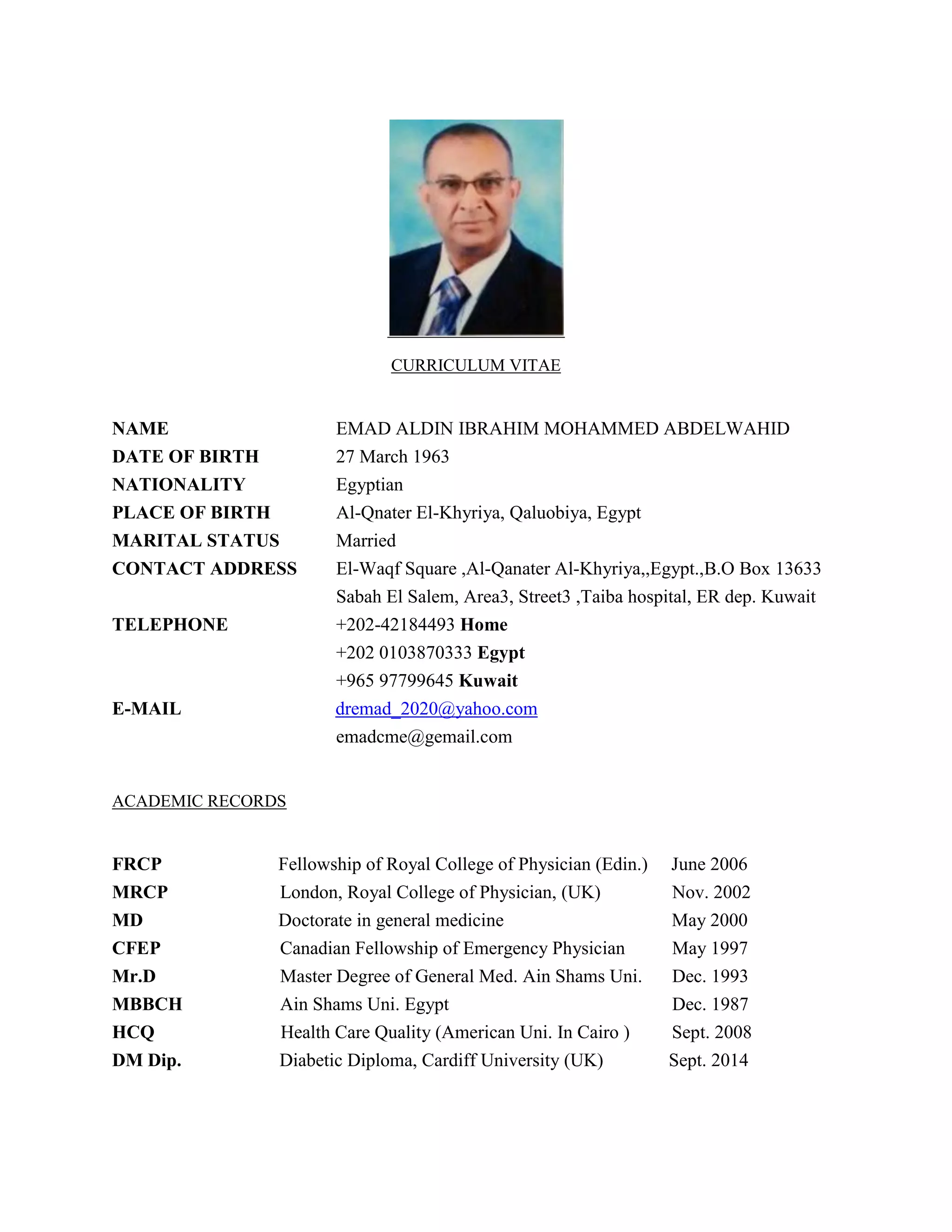 CURRICULUM VITAE very short | PDF