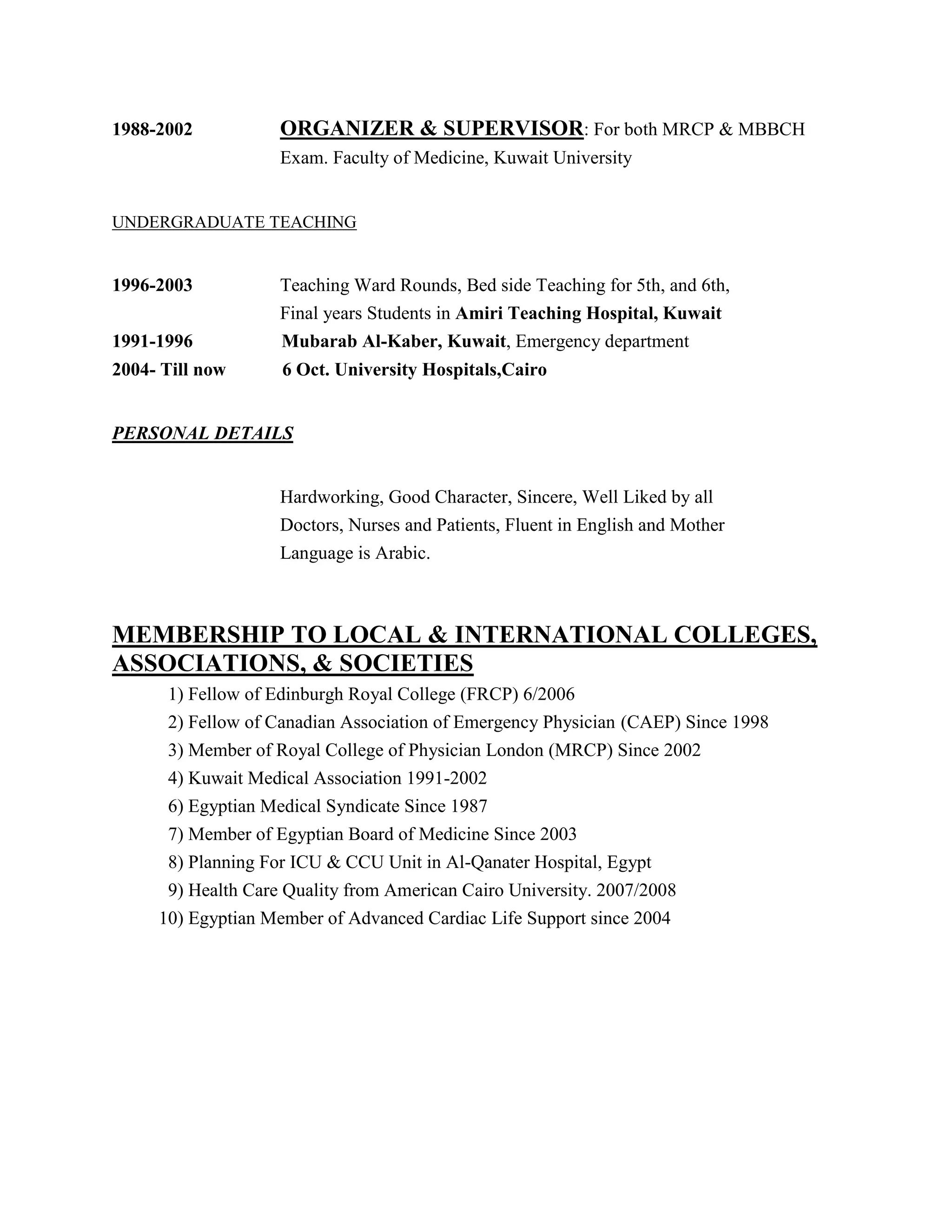 CURRICULUM VITAE very short | PDF