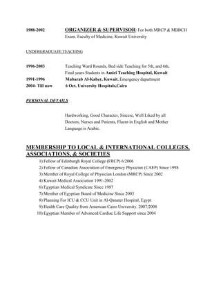 CURRICULUM VITAE very short | PDF