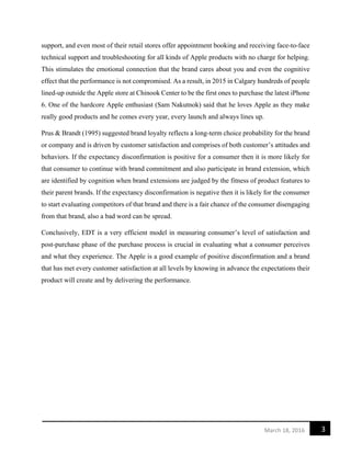 Applying expectancy disconfirmation model to brand purchasing | PDF