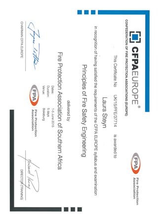 CFPA Certificate | PDF