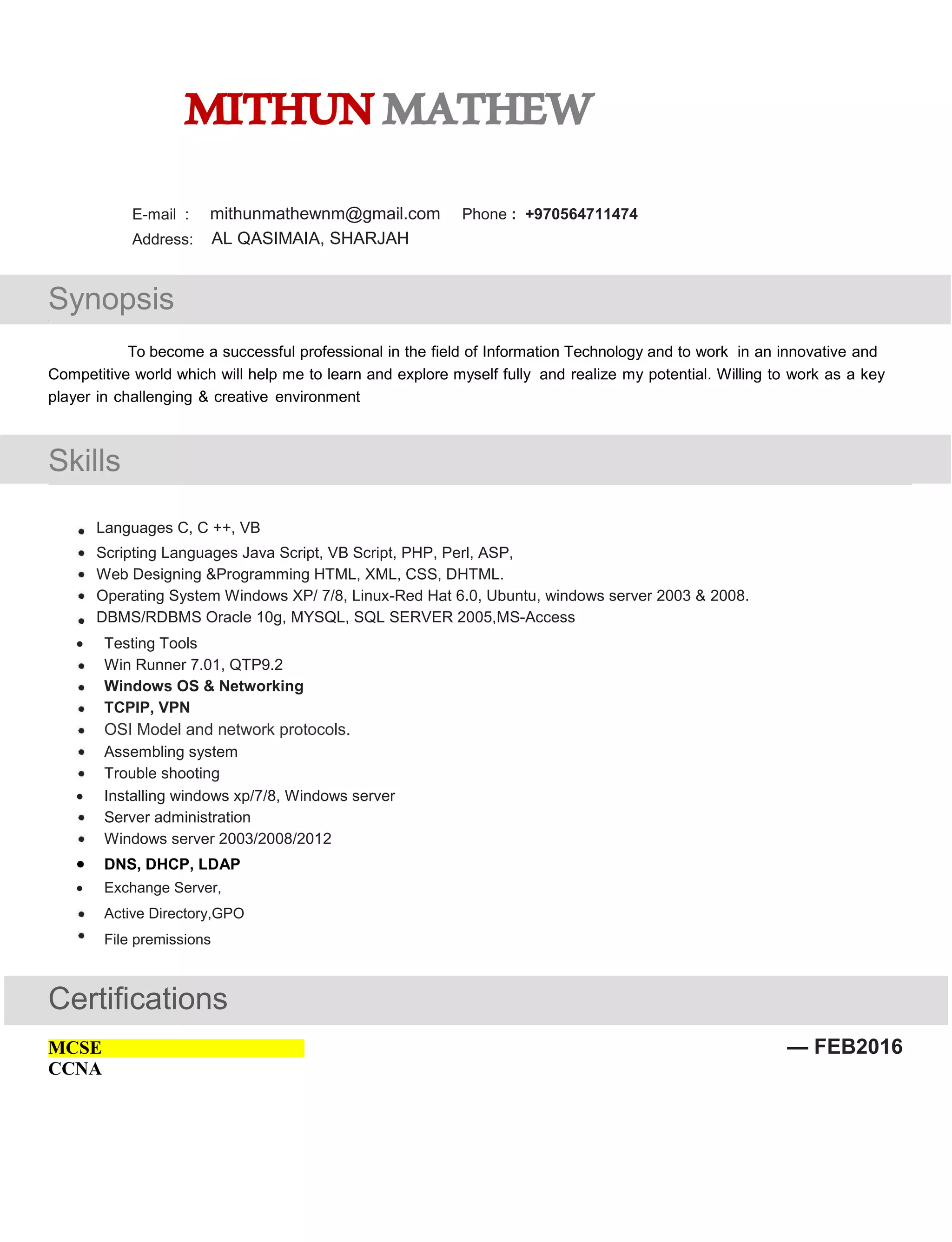 Mithun Mathew1 | PDF