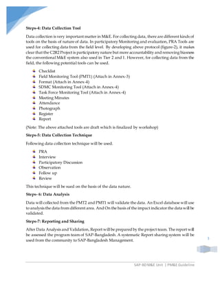 PM&E Guideline | DOCX | Logistics | Business