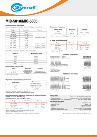 MIC-5005 & MIC - 5010 | PDF