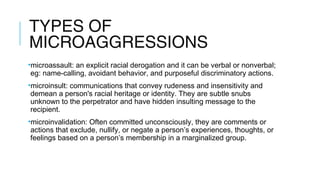 Microaggression in the residence halls | PPT