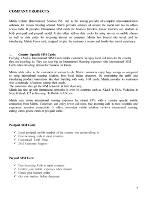 Company Profile final_Matrix | DOCX
