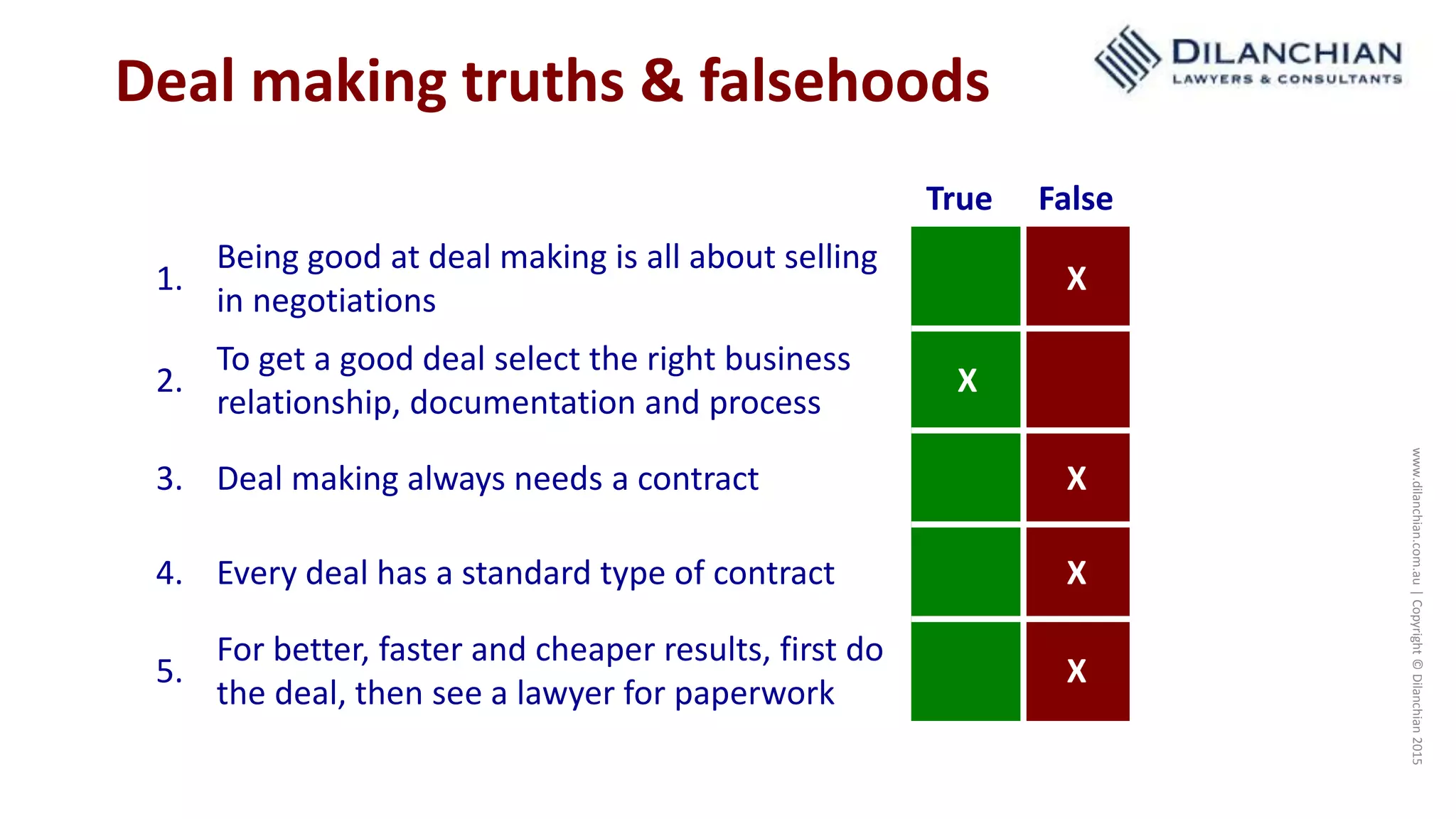 Deal Making Strategy | PPTX