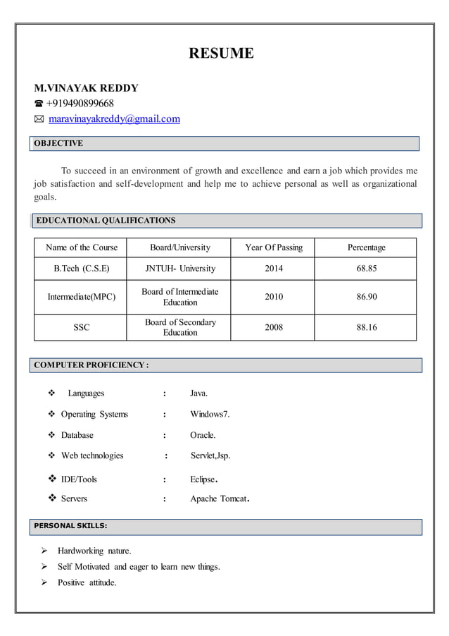 Java Resume(jsp) | DOCX | Computing | Technology & Computing