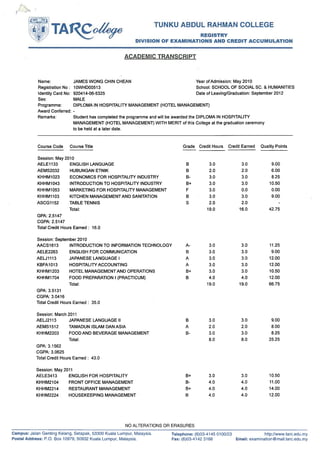 Adv Diploma Transcript | PDF