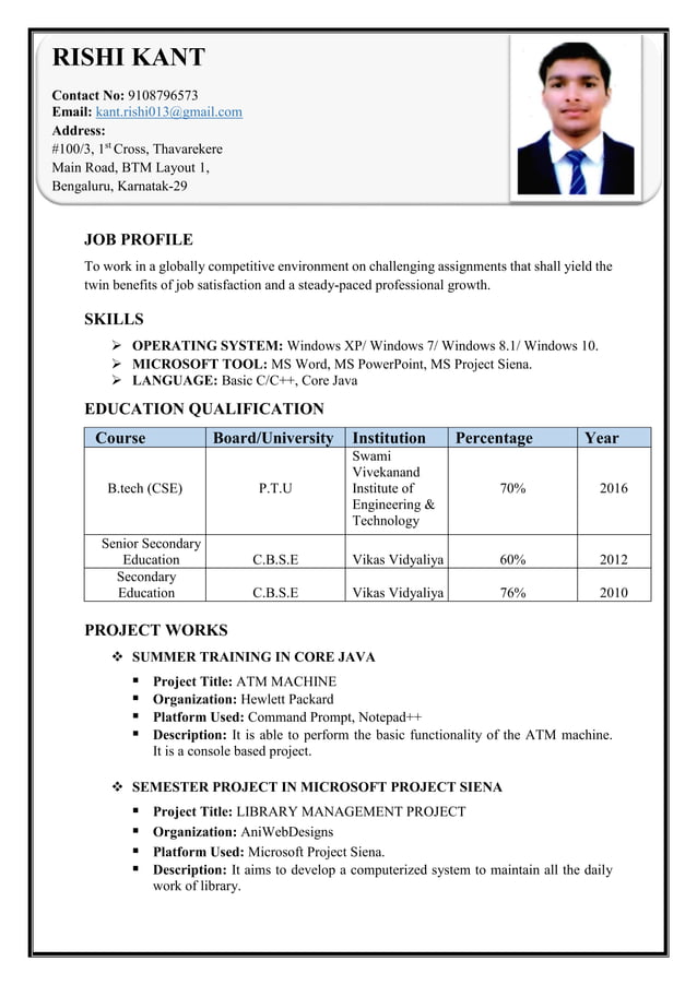 JOB PROFILE | PDF
